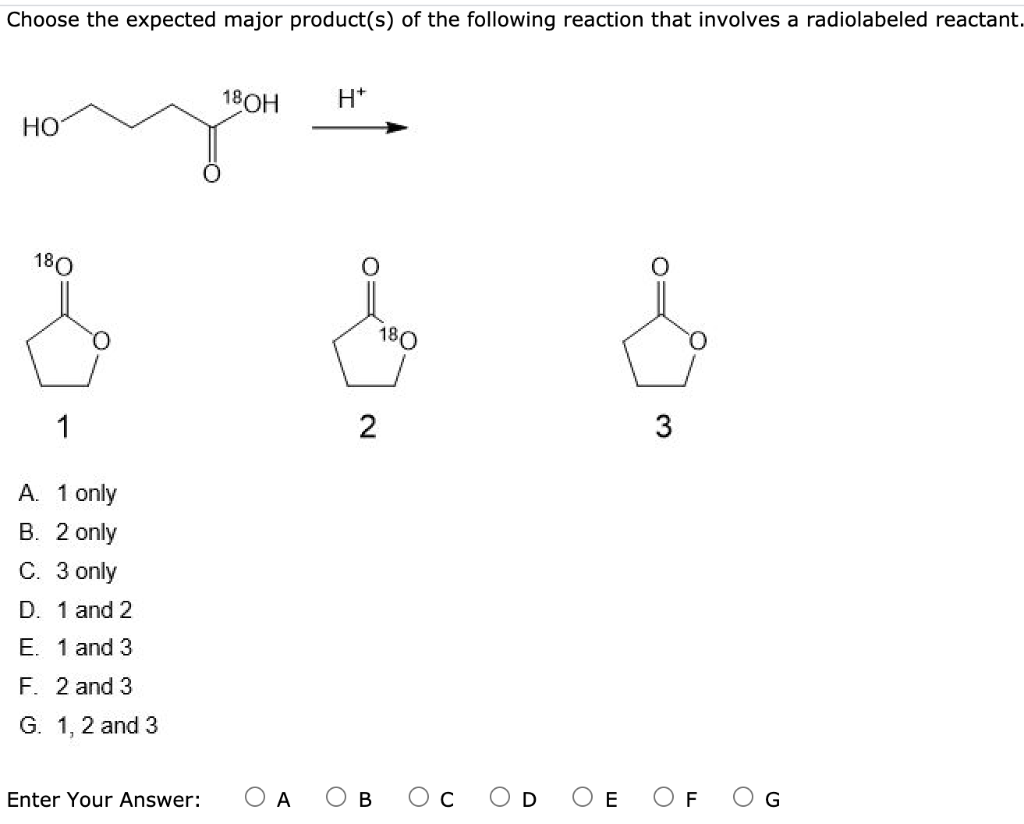 Solved Choose the expected major product(s) of the following | Chegg.com