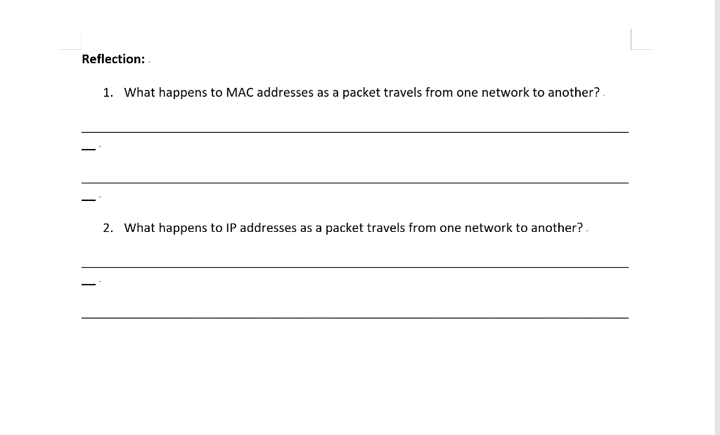 Solved Lab 10.2 Internetwork Addressing Worksheet 2. | Chegg.com