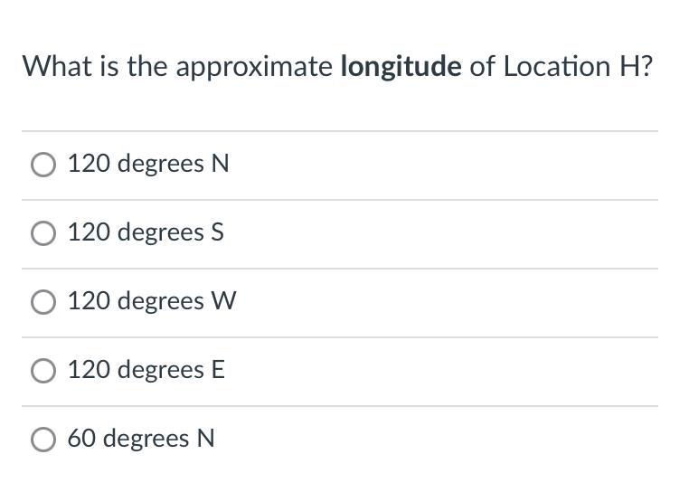 Solved Use the map below to answer the questions that | Chegg.com
