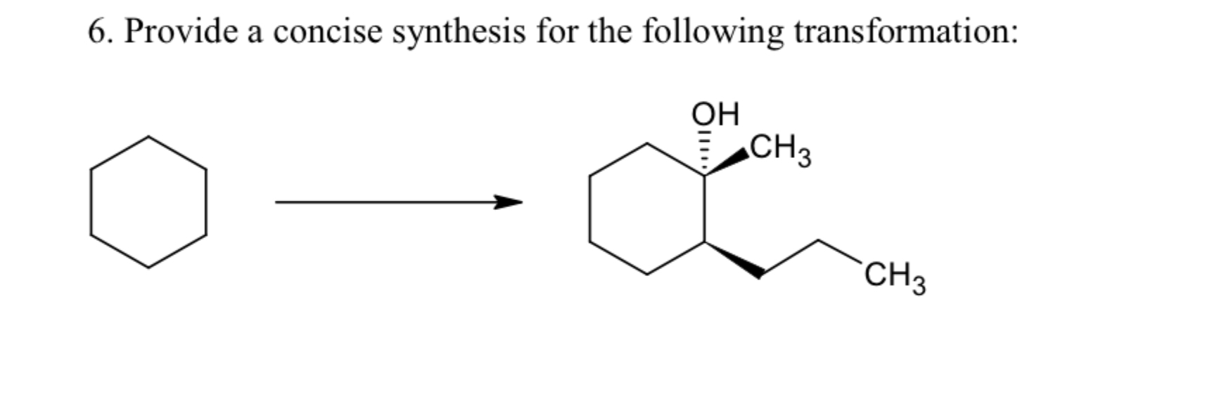 Solved Provide a concise synthesis for the following | Chegg.com