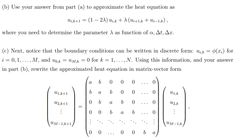 Consider the one dimensional heat equation au ət = | Chegg.com