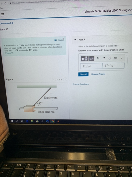 Solved Virginia Tech Physics 2305 Spring 20 Homework 6 Item | Chegg.com