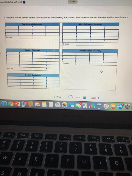 Solved 8-19 (Extra Credity Required information Problem | Chegg.com