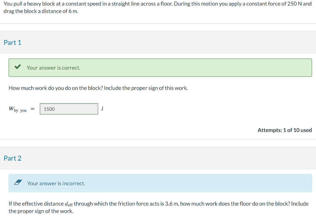 Solved You pull a heavy block at a constant speed in a | Chegg.com