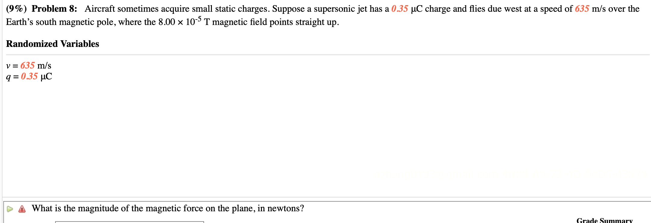 Solved (9\%) Problem 8: Aircraft sometimes acquire small | Chegg.com