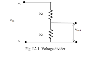 Solved . Write the voltage divider relation (Vout/Vin) for | Chegg.com