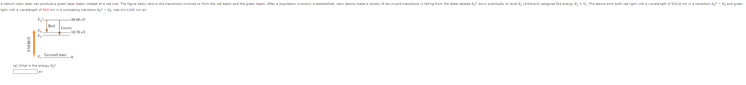 Solved (a) What is the energy E2 | Chegg.com