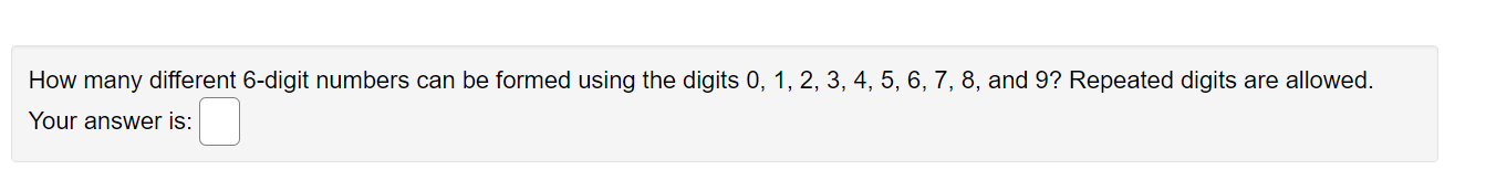 Solved How many different 6-digit numbers can be formed | Chegg.com