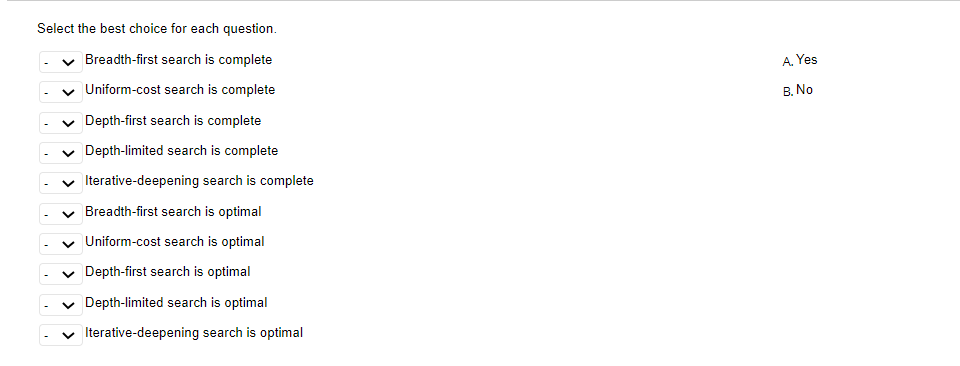 Solved Select the best choice for each question. | Chegg.com