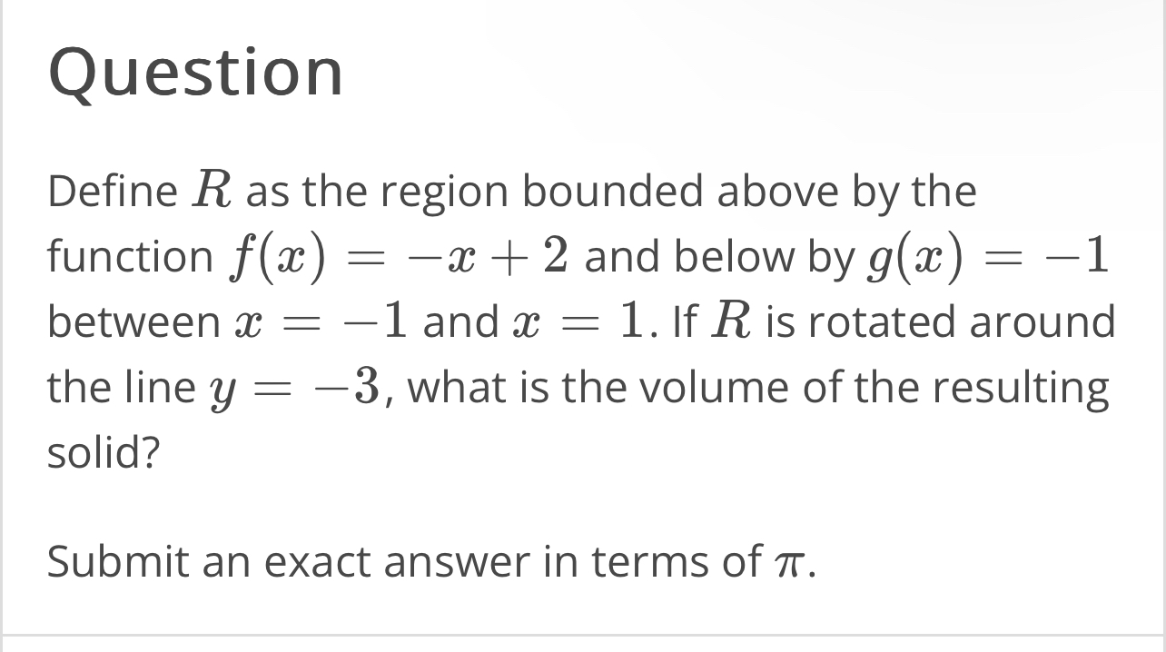 Solved Define R as the region bounded above by the function | Chegg.com