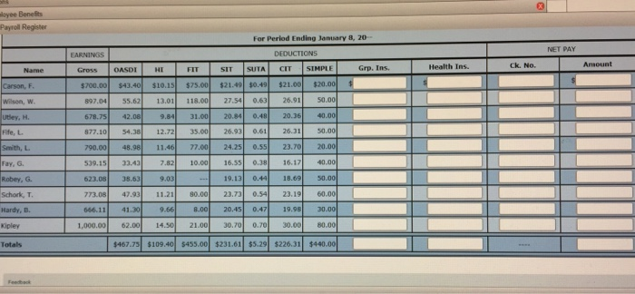 continuing payroll problem, 6A: Chapter 6 You have | Chegg.com