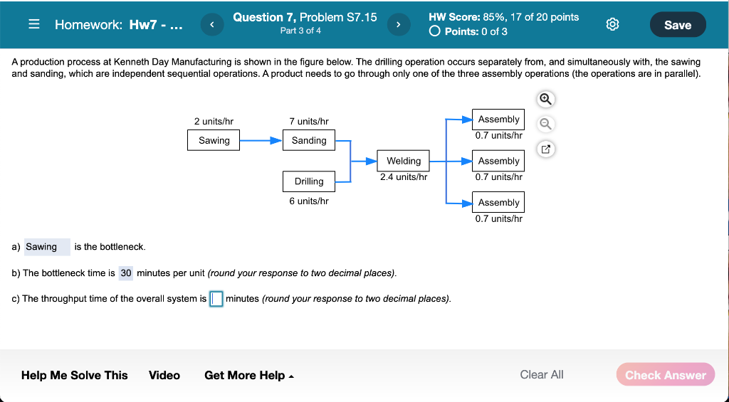 Solved = Homework: Hw7 - ... Question 7, Problem S7.15 Part | Chegg.com