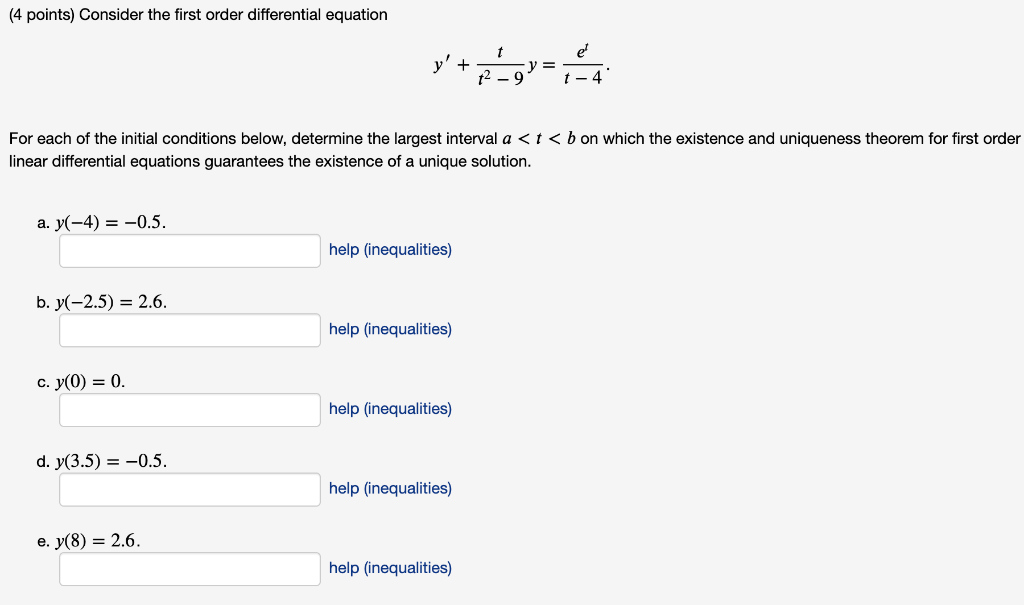 Solved Consider the first order differential equation | Chegg.com