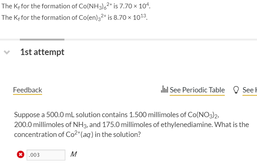 Solved I'm having trouble deciding what Kf value to use. My | Chegg.com