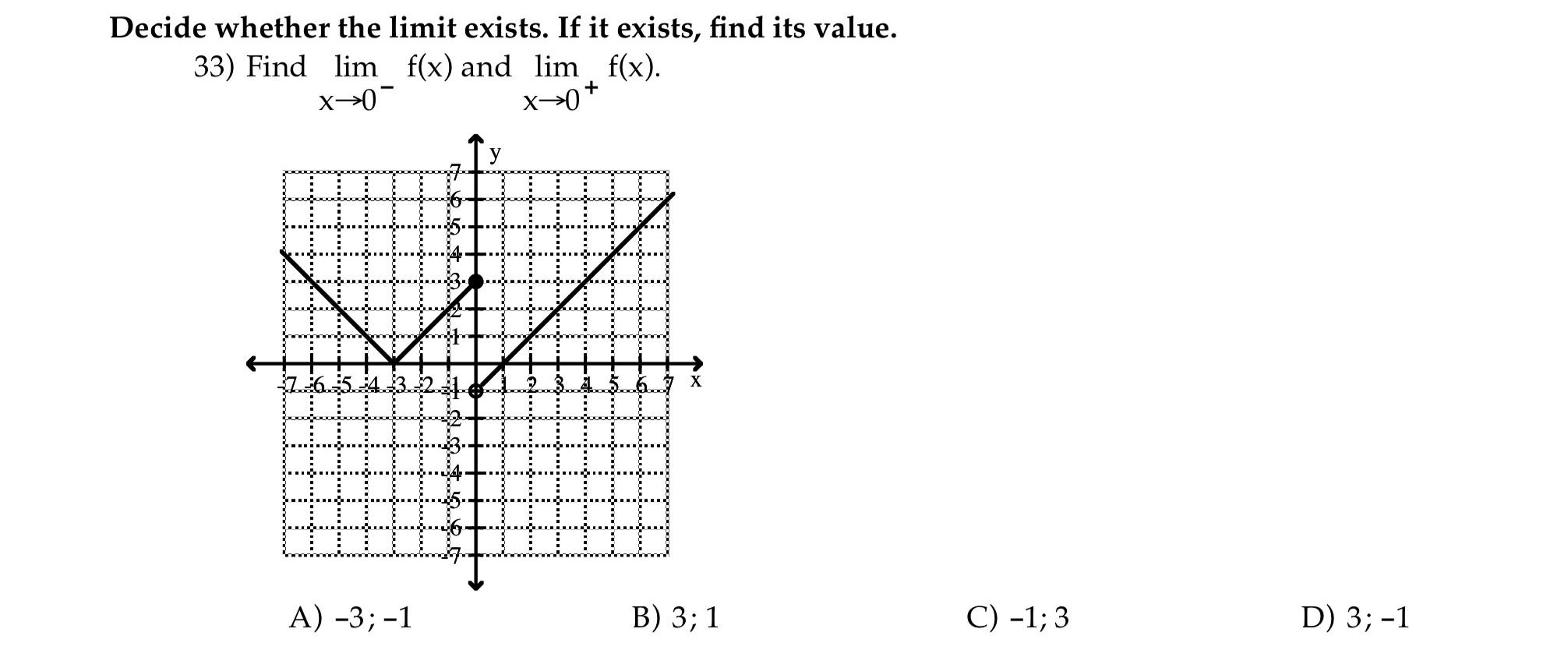 Solved Decide Whether The Limit Exists If It Exists Find