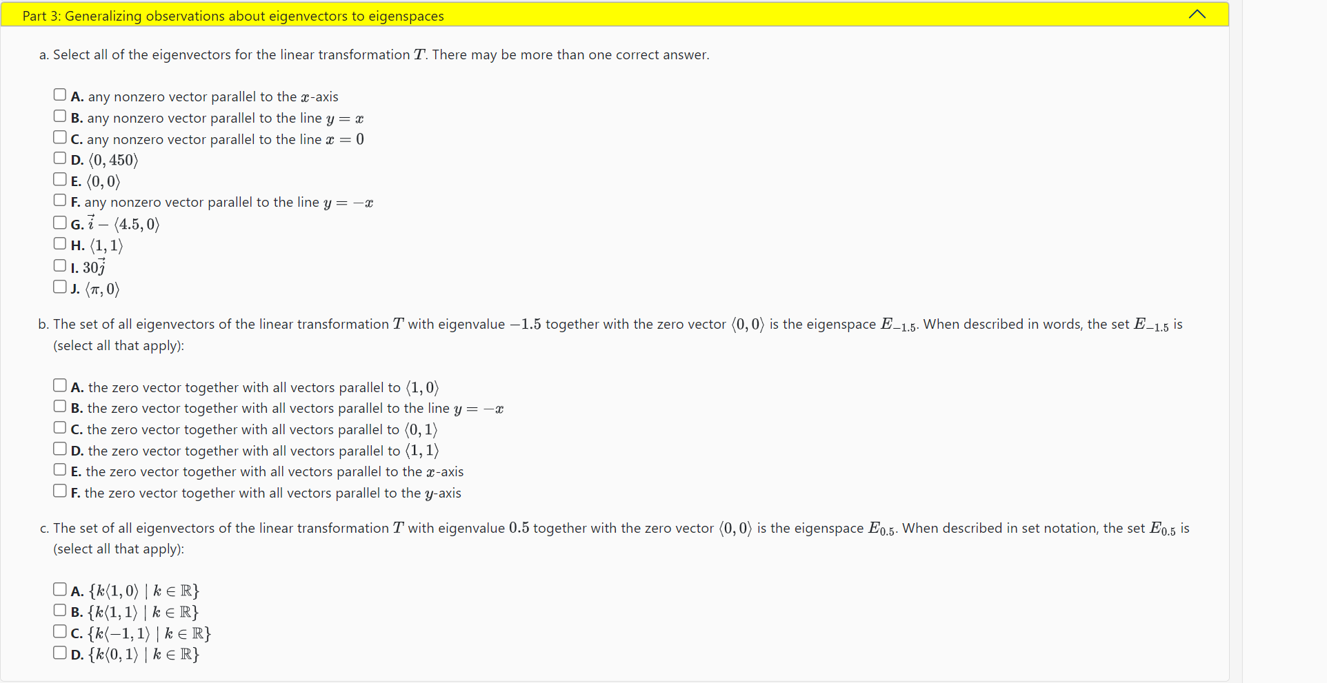 Solved Determine whether the eigenvalues of each matrix are | Chegg.com