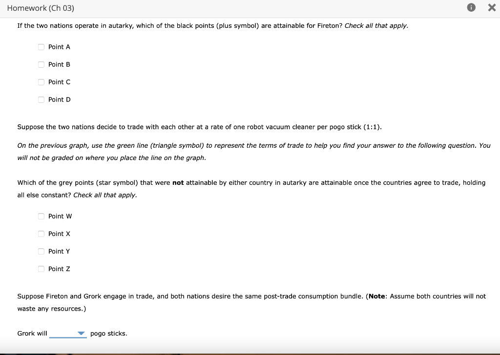 Solved If the two nations operate in autarky, which of the | Chegg.com