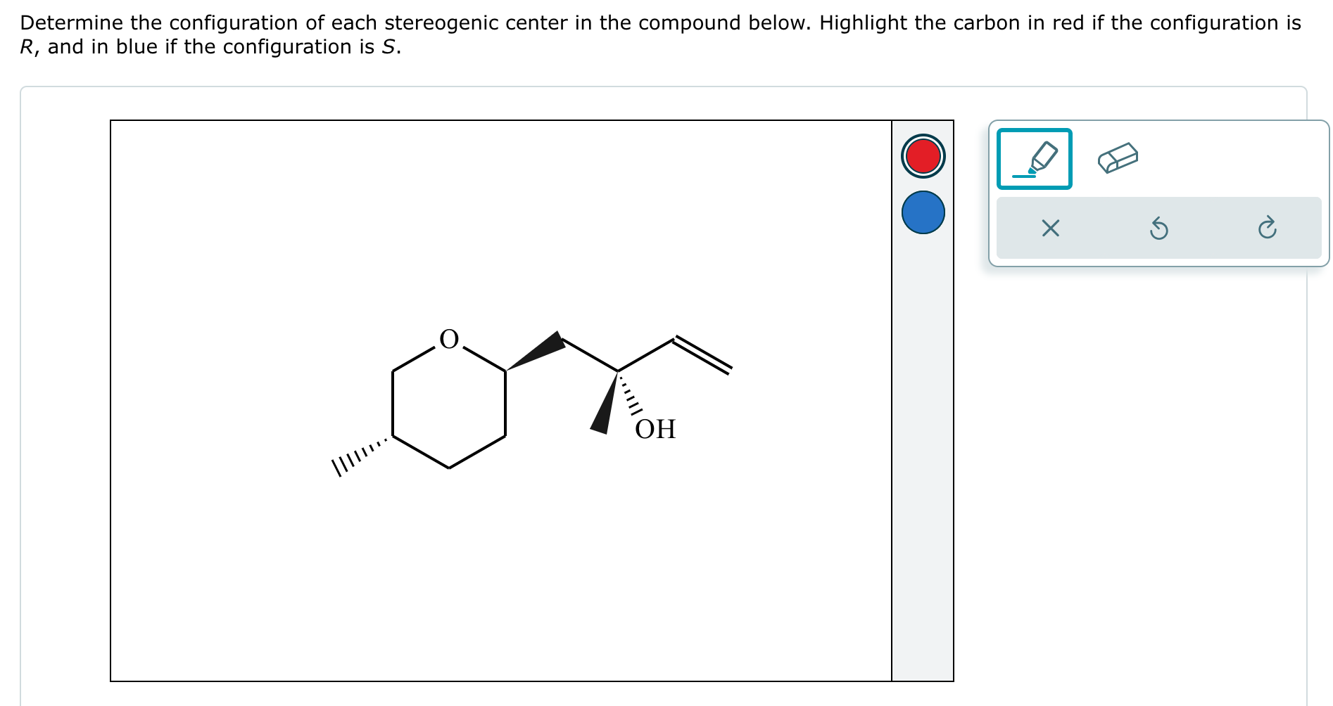 Determine the configuration of each stereogenic | Chegg.com