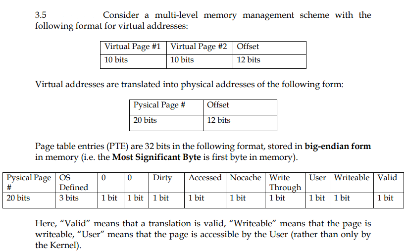 Solved 3.5 Consider a multi-level memory management scheme | Chegg.com