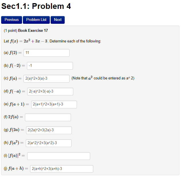 Solved Sec1.1: Problem 4 Previous Problem List Next (1 | Chegg.com