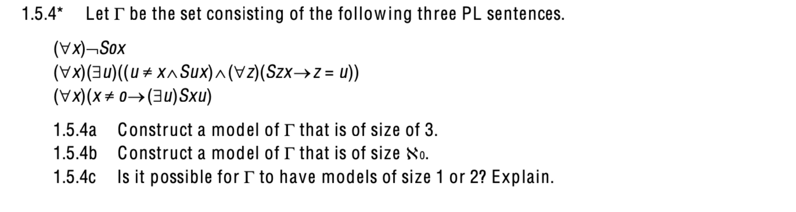 Solved 1.5.4***, ﻿Let Γ ﻿be the set consisting of the | Chegg.com
