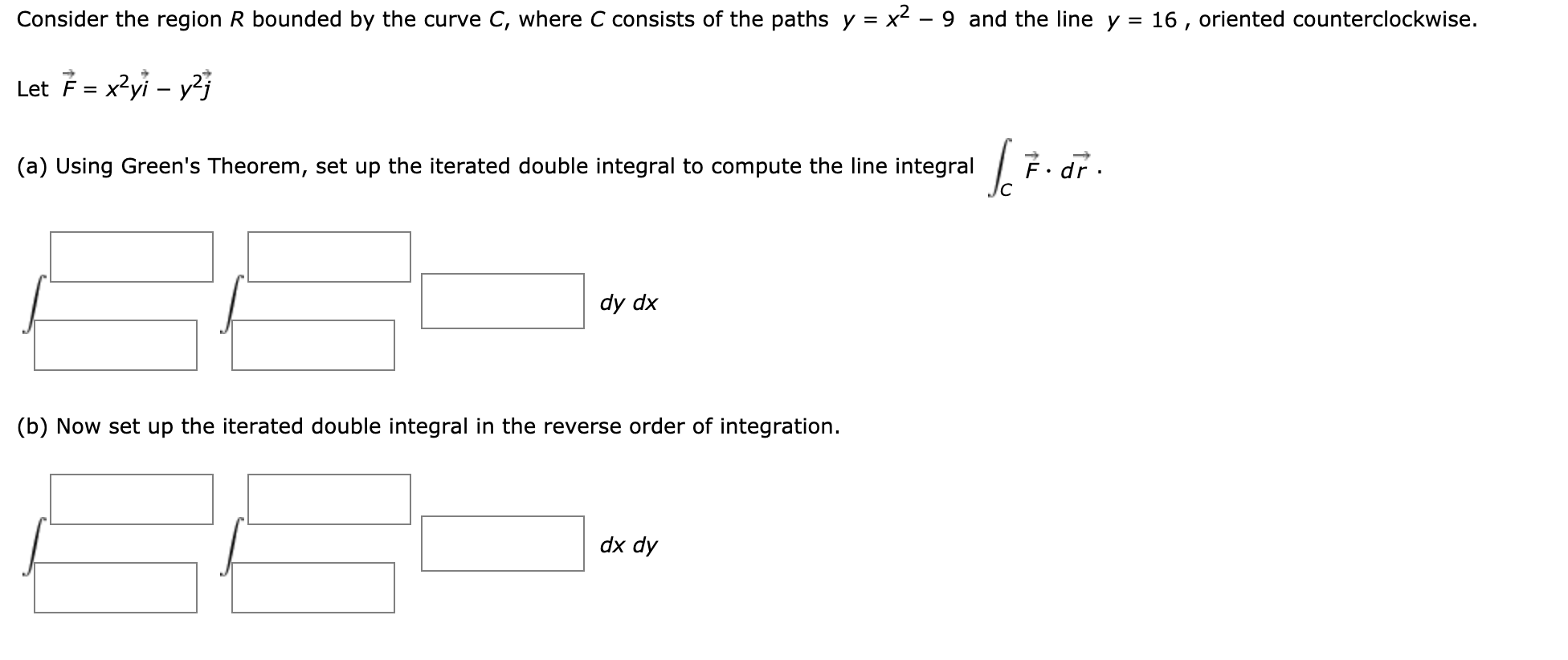 Solved Consider the region R bounded by the curve C, where C | Chegg.com