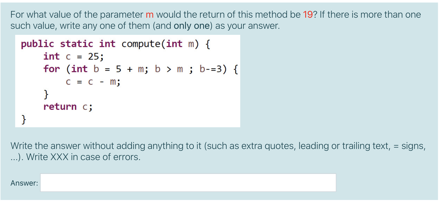 Solved For what value of the parameter m would the return of | Chegg.com