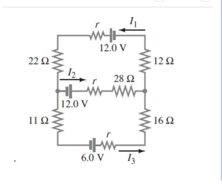 Solved Determine the currents I1, I2 and I3 in (Figure 1). | Chegg.com