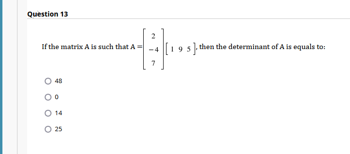Solved Every diagonal matrix is an upper triangular matrix. | Chegg.com