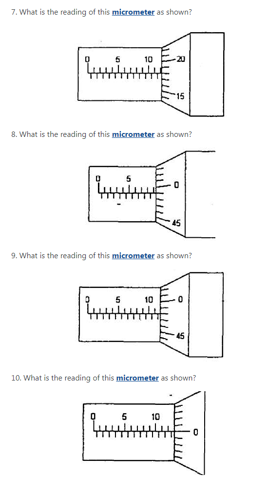 Solved Identify the labelled parts of a micrometer Parts | Chegg.com