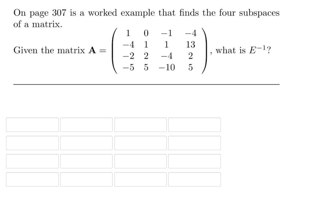 On page 307 is a worked example that finds the four | Chegg.com