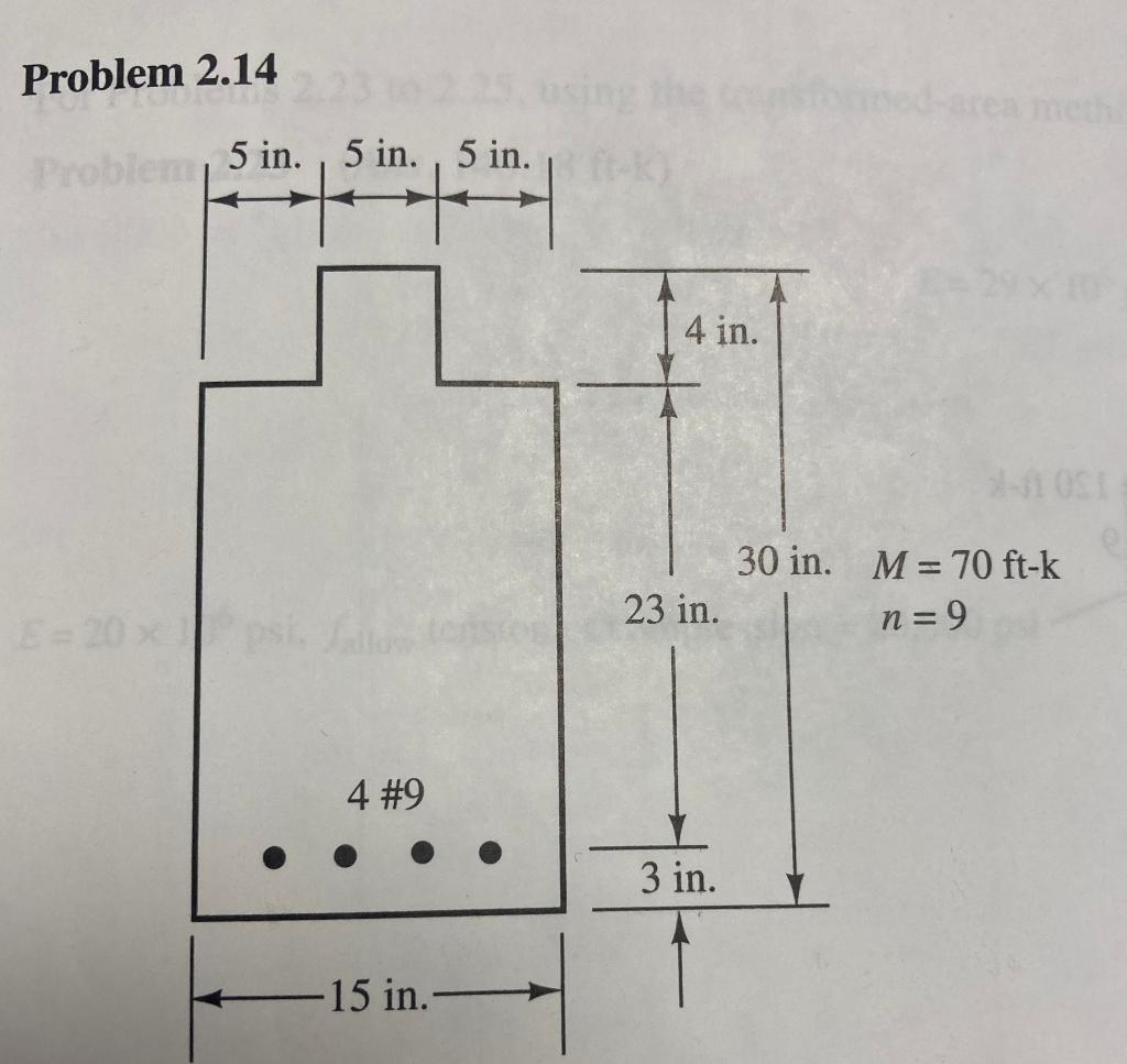Solved Problem 2.14 Problem 5 in., 5 in., 5 in. + 4 in. LOST | Chegg.com