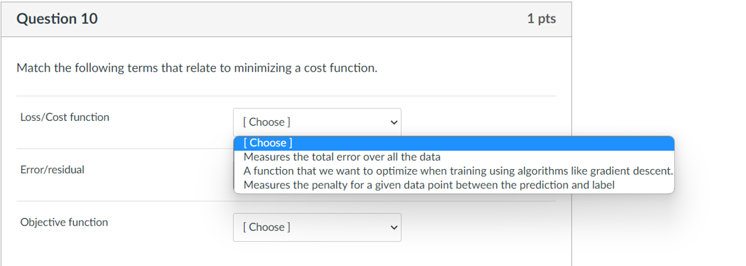 Solved When Minimizing The Sum Of Squared Errors