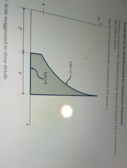 Solved Centroid of an area bounded by continuous functions | Chegg.com