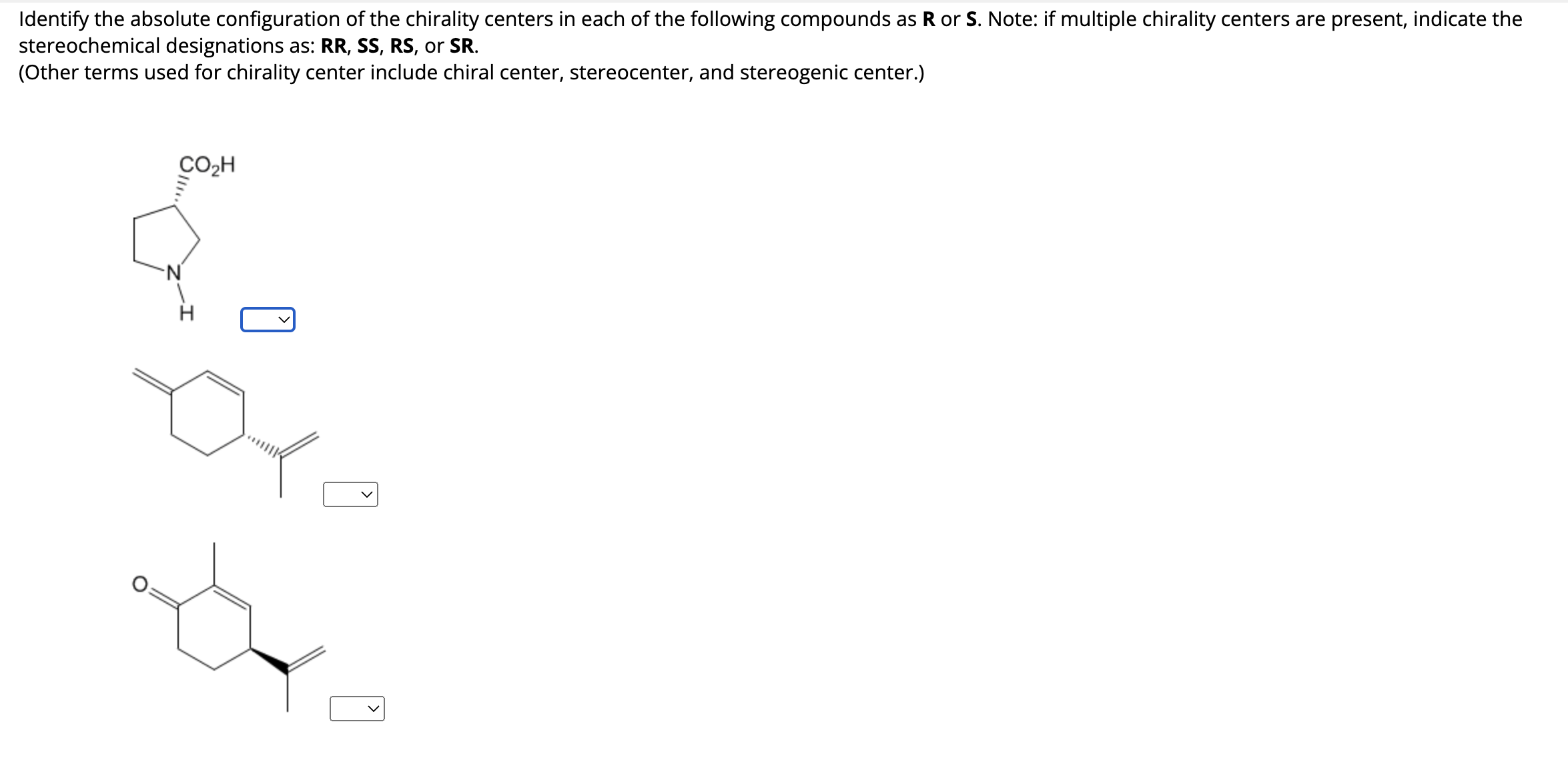 Solved Identify the absolute configuration of the chirality | Chegg.com