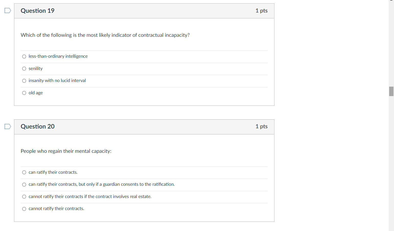 Solved Which of the following is the most likely indicator | Chegg.com