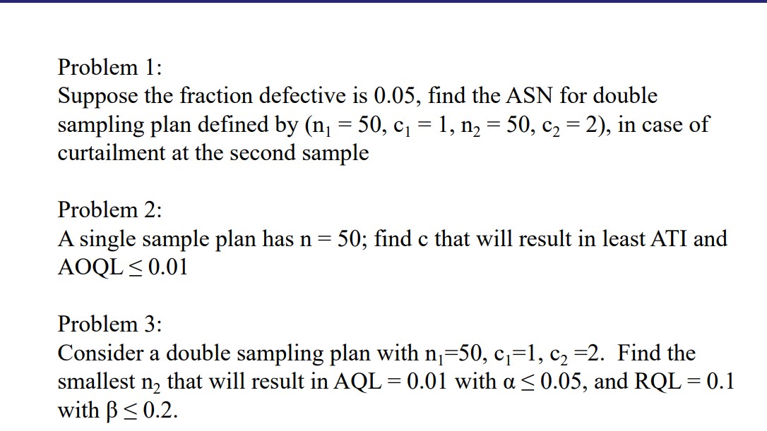Solved Problem 1:Suppose the fraction defective is 0.05 , | Chegg.com