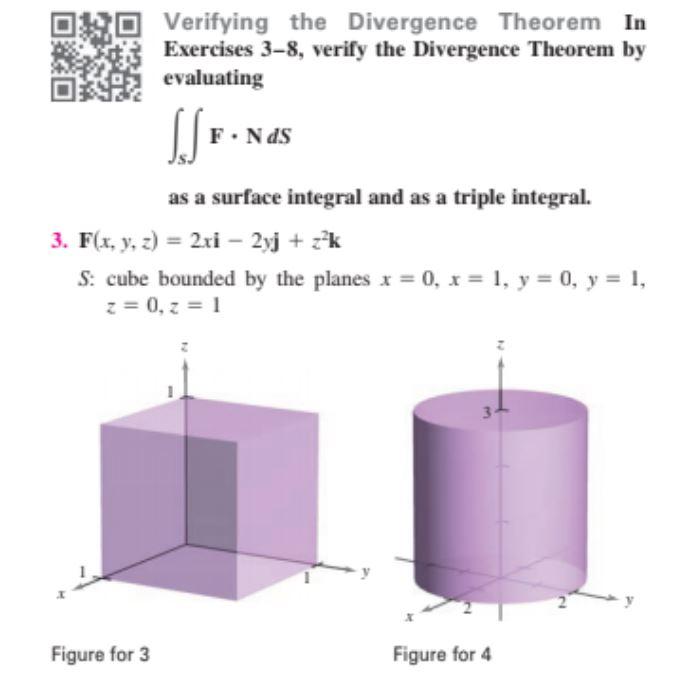Solved Verifying the Divergence Theorem In Exercises 3-8, | Chegg.com