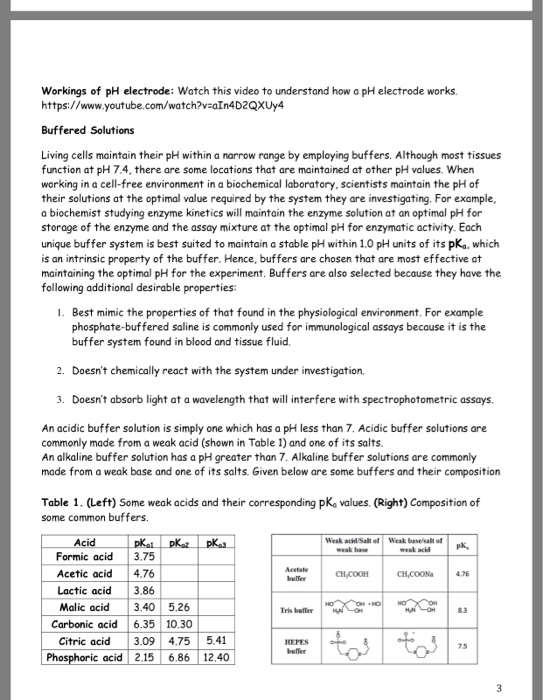 Solved Laboratory Exercise 2: Introduction to pH and Buffers | Chegg.com