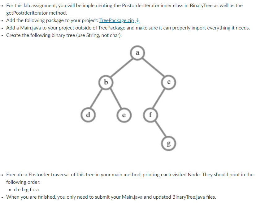 Solved - For this lab assignment, you will be implementing | Chegg.com