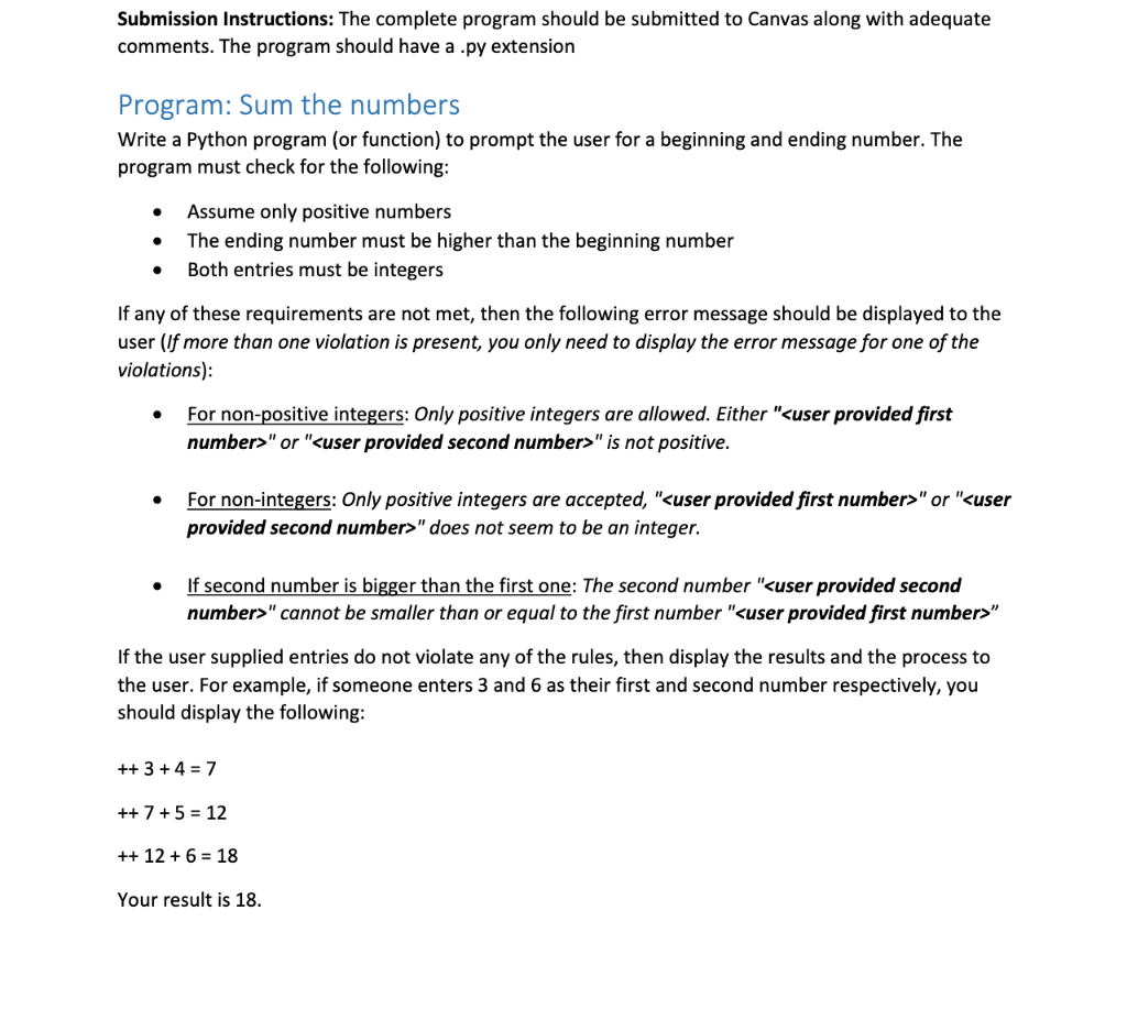 Solved Submission Instructions: The complete program should | Chegg.com