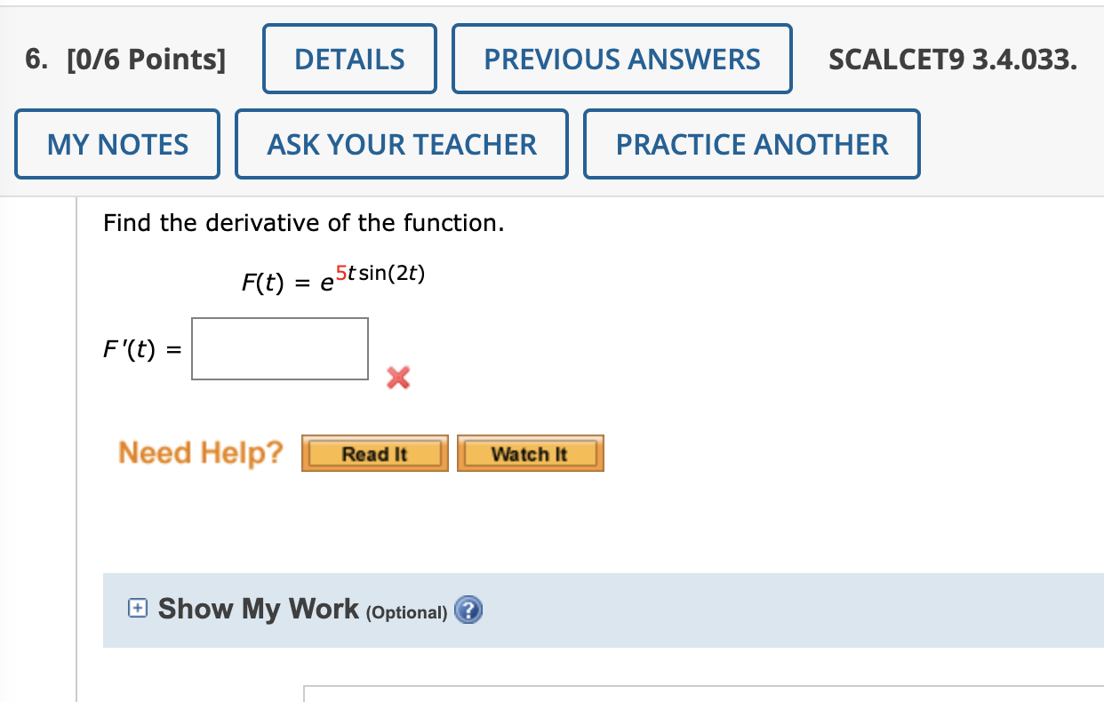 Solved 2. [4/6 Points] SCALCET9 3.5.029.EP. Use implicit | Chegg.com
