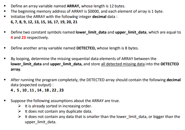 Write assembly code to do the followings Example | Chegg.com