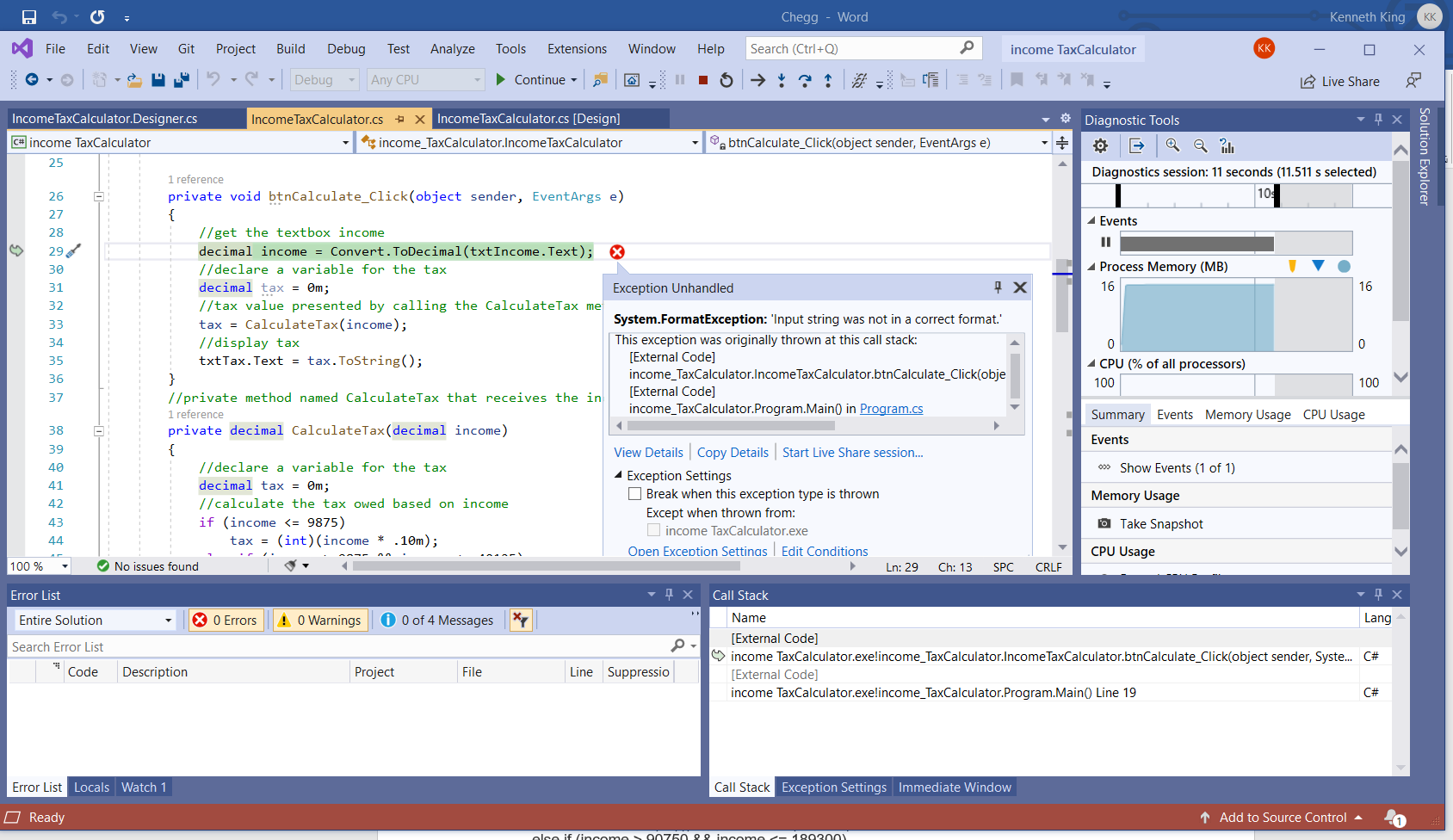 Solved private void btnCalculate_Click(object sender, | Chegg.com