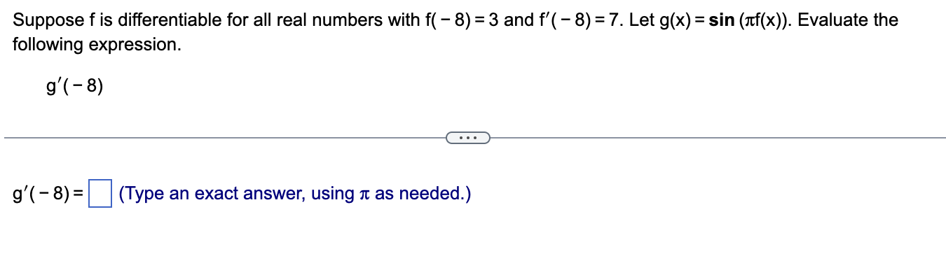 Solved Suppose f ﻿is differentiable for all real numbers | Chegg.com