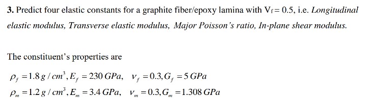 Solved 3. Predict four elastic constants for a graphite | Chegg.com