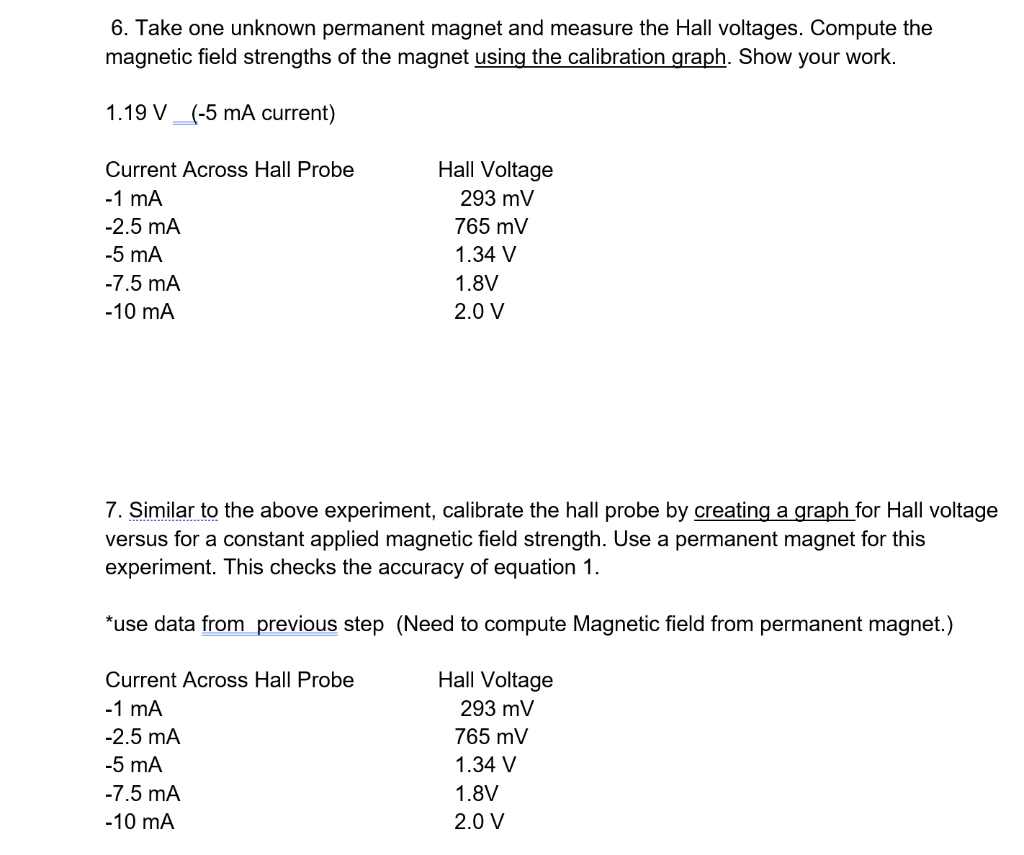 The Hall voltage is proportional to the current in | Chegg.com