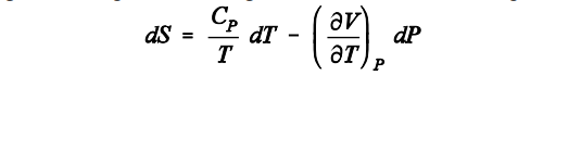 Solved dS=TCPdT−(∂T∂V)PdP | Chegg.com
