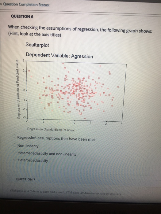 Solved Question Completion Status: QUESTION6 When checking | Chegg.com