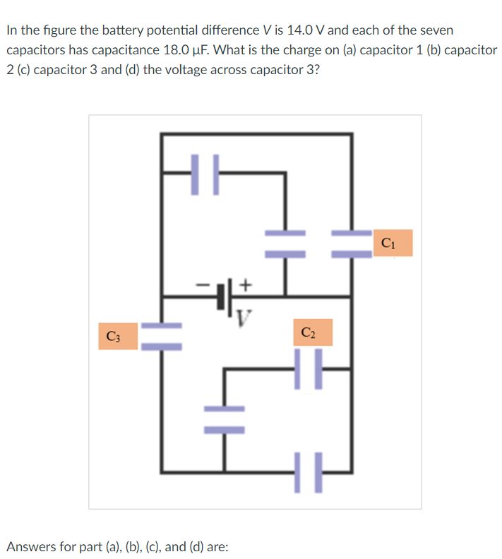Solved In the figure the battery potential difference V is | Chegg.com